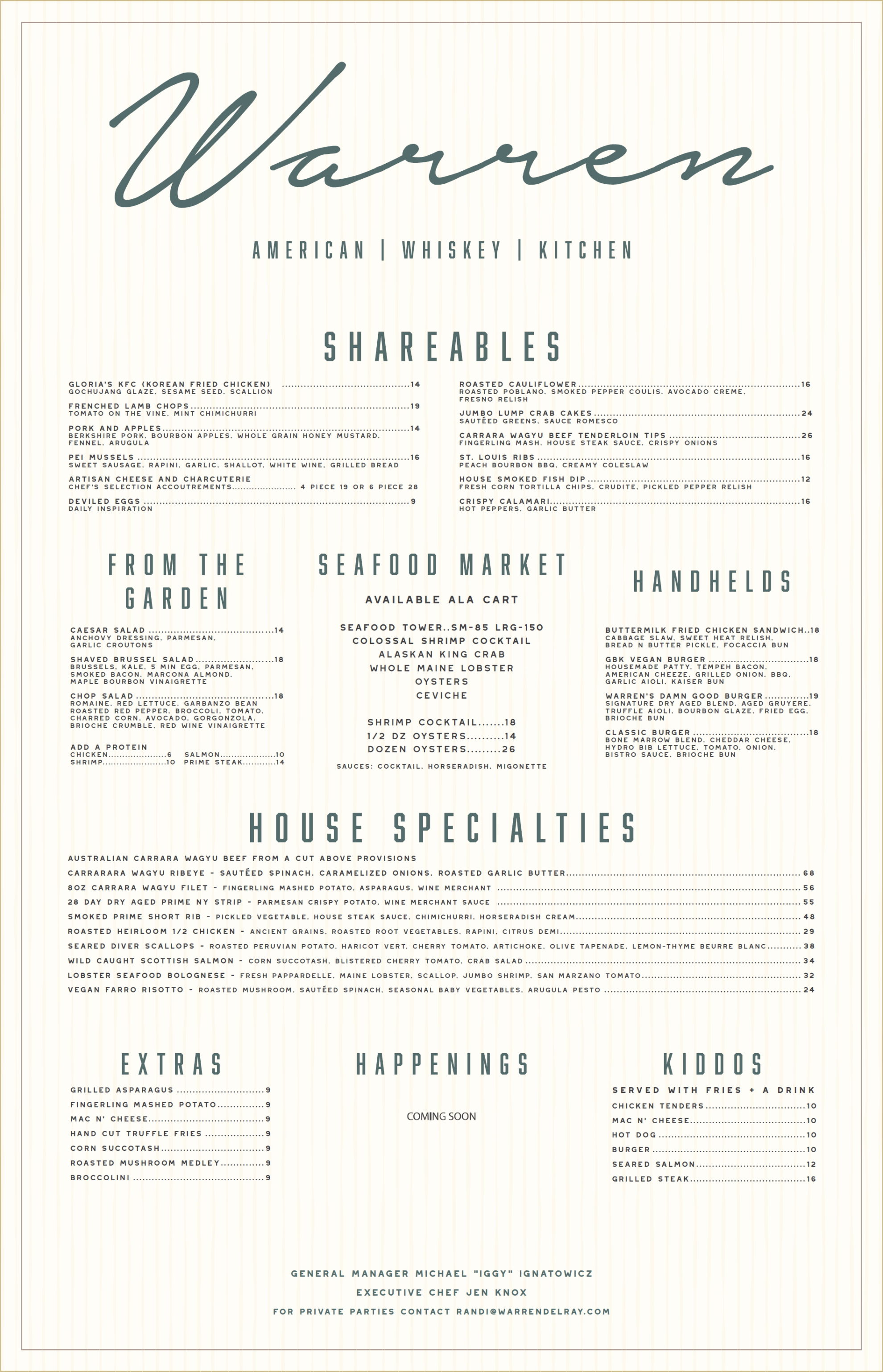 Food at Warren - Warren Delray