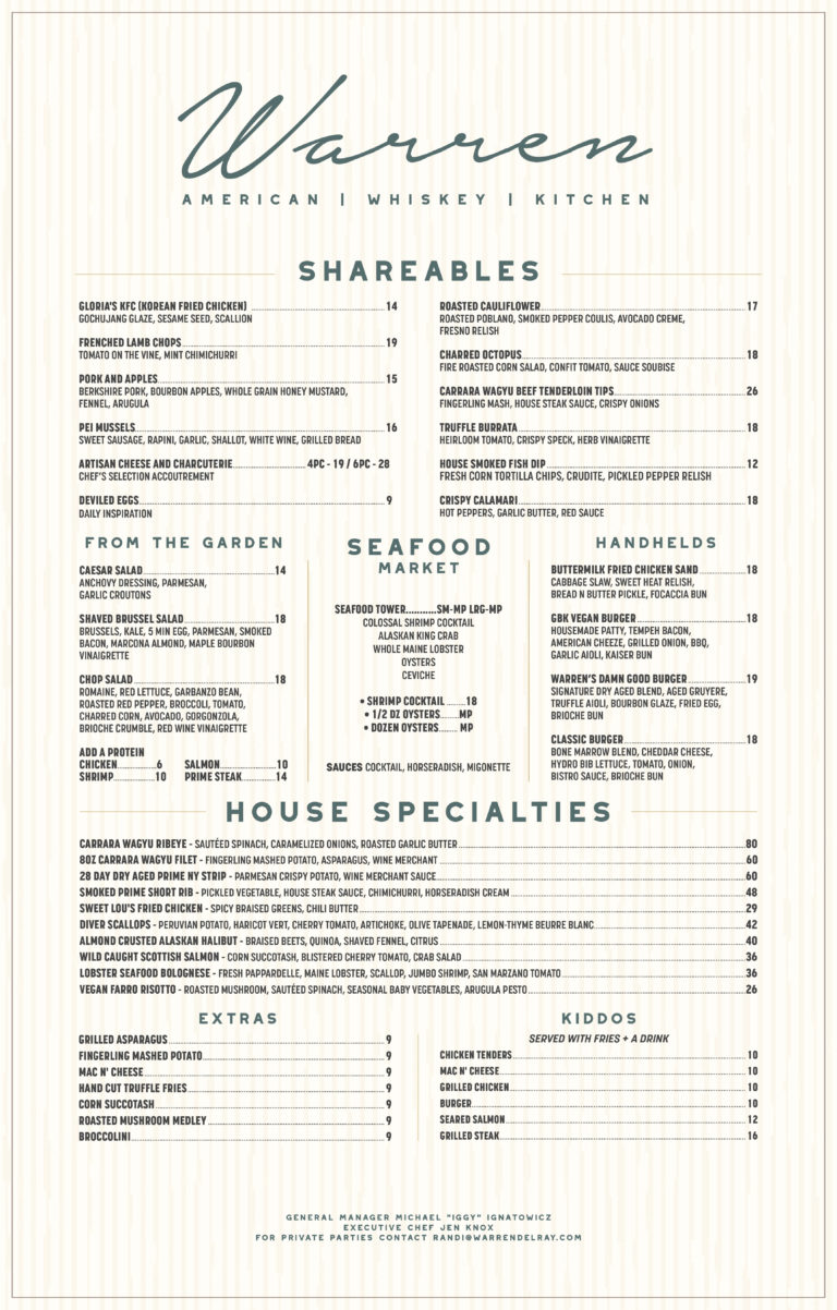 Food at Warren - Warren Delray